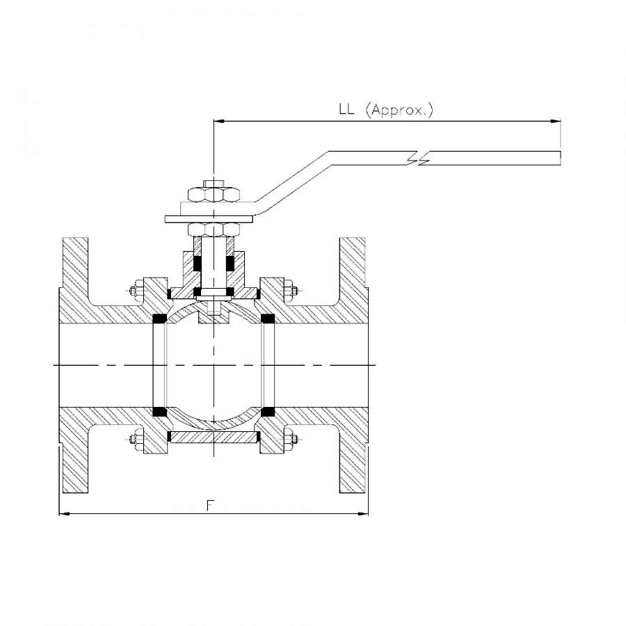 Sant Valves » Cast Steel Ball Valve